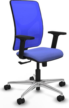 Piqueras y Crespo Sessel f&uuml;r Home Office, mit 2D-Armlehnen, h&ouml;henverstellbare Lendenwirbelst&uuml;tze, ausgestattet mit 3 Positionen und Schneideschaum, mit 65 mm Nylon-Roll