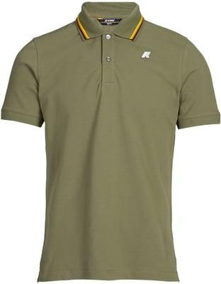 K-Way Polo manches courtes en coton m&eacute;lang&eacute;