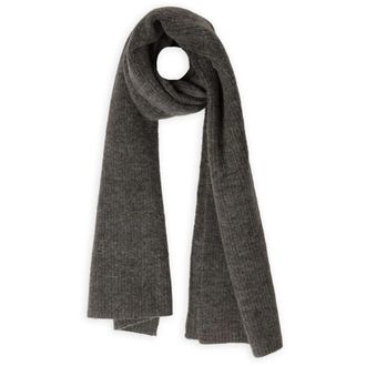 Selected Grauer Strickschal - - Accessories - Damen - Grau - ONE SIZE