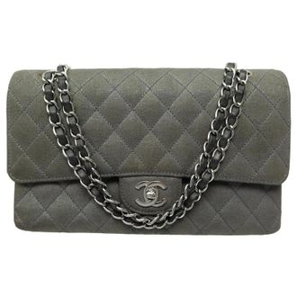 Chanel Crossbody Bags - CHANEL ZEITLOSE KLASSISCHE CROSSBODY-HANDTASCHE HA - Gr. unisize - in Grau - f&uuml;r Damen