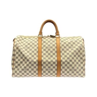 Louis Vuitton Sac Keepall Boston doccasion - Femme - Pre-owned - Beige - Taille: ONE Size