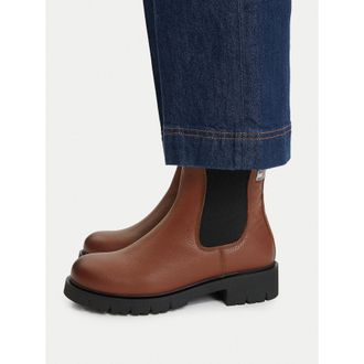 Tommy Jeans Klassische Stiefeletten Tommy Jeans Tjw Cleated Chelsea Boots Wl EN0EN03102 Braun