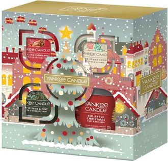 Yankee Candle Company Geschenkset | 3 duftende gefüllte Signature Votivkerzen + 1 Tumbler small
