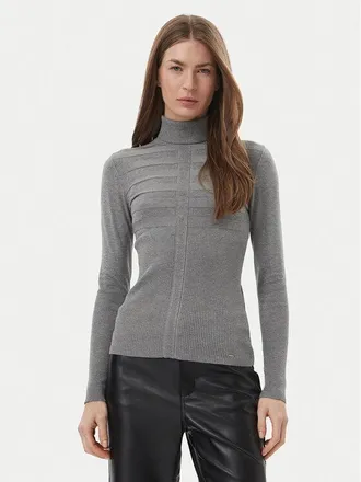 Morgan Rollkragenpullover 132-MENTOS.M Grau Slim Fit