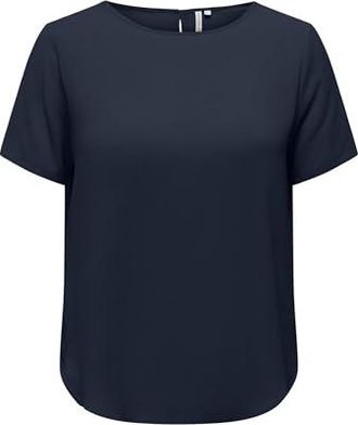 Only Carmakoma Carvica Life SS WVN Noos D&eacute;bardeur pour Femme, Bleu Indigo, 44