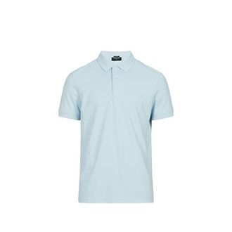 Strellson Polo uni &agrave; manches courtes en coton m&eacute;lang&eacute;