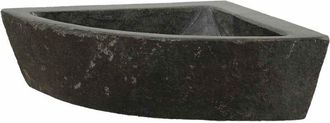 vidaXL Wandh&auml;ngende Ecke Waschsch&uuml;ssel Grau (38-45) x (38-45) x 12 cm Vidaxl