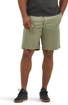 Lee Extreme Motion Herren-Shorts, Flache Vorderseite, Olivenhain, 54 DE