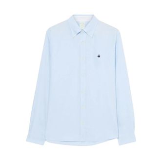Brooks Brothers Slim Fit Oxford Hemd mit Button-Down-Kragen - - Shirts - Herren - Blau - M