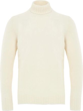 Gran Sasso Homme, Pulls, Blanc, Taille: M Col roul&eacute;s