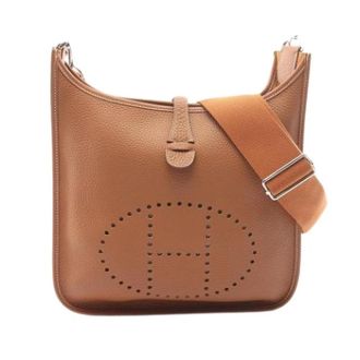 Herm&egrave;s Pre-owned Vintage Taurillon Clemence Schultertasche - - Pre-owned - Damen - Braun - ONE SIZE