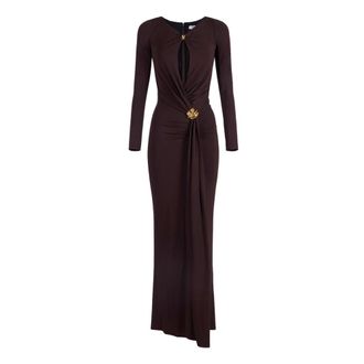 Elisabetta Franchi Maxikleid - - Dresses - Damen - Braun - M