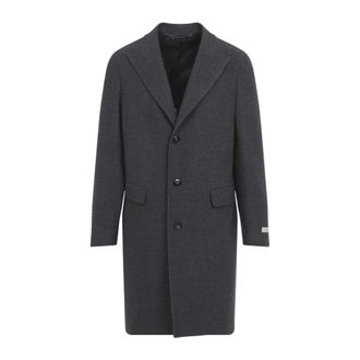 Canali Einreiher-Mantel - - Coats - Herren - Grau - XL