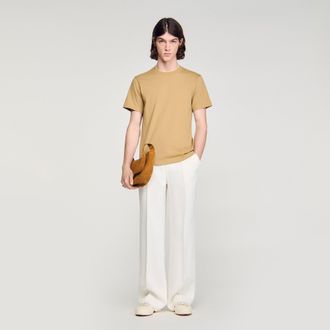 Sandro T-Shirt aus Baumwolle