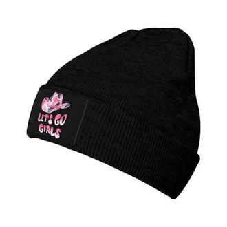 Generic Doux Bonnet dhiver Tricot&eacute;, Allez Les Filles!, Extensible Beanie Hiver, Bonnets en Tricot pour Adultes, Cyclisme, Sports