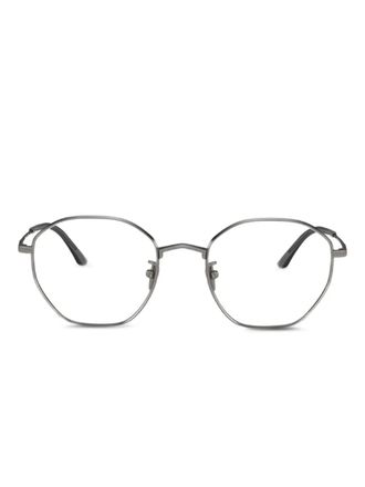 Giorgio Armani lunettes de vue à monture géométrique - Gris