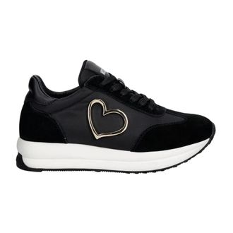 Love Moschino Sneakers mit Herz-Applikation - - Shoes - Damen - Schwarzk - 40 EU
