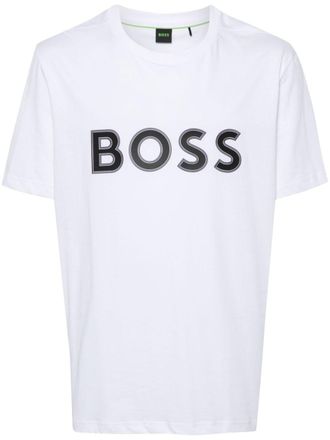 BOSS t-shirt à logo appliqué - Blanc