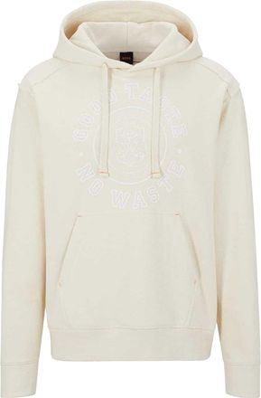 HUGO BOSS Kapuzenpullover f&uuml;r Herren, Raglan&auml;rmel, Athletisch (Wei&szlig;)