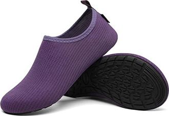 Saguaro Chaussures Aquatiques Homme Chaussures deau Femme Chaussure de Plage Séchage Rapide Chaussures Plongée pour Mer Nautiques Baignade Riviere Violet GR. 