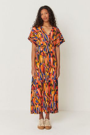 SKFK Damen vegan Kleid Leire Mehrfarbig