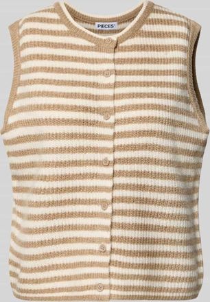 Pieces Regular Fit Strickweste mit Woll-Anteil Modell MALOU