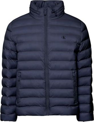 Calvin Klein LS NYLON LT WT HOODED FZ PUFFER LV04RC511G Vestes pour homme, bleu fonc&eacute; (saphir fonc&eacute;) L, Bleu (saphir fonc&eacute;), L