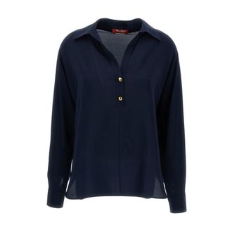 Max Mara Damen, Blusen & Hemden, Blau, XSGr&ouml;&szlig;e