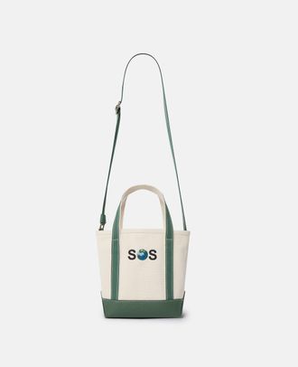 Stella McCartney SOS Embroidered Small Tote Bag