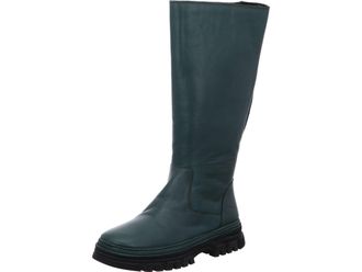 Gemini Damen Stiefel Plateau Langschaft aus Leder mit losen Einlagen 390005-02, Gr&ouml;&szlig;e:37 EU, Farbe:Gr&uuml;n