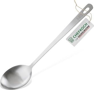 Fackelmann Chefkoch Cuill&egrave;re &agrave; servir - Id&eacute;ale pour servir les garnitures, acier inoxydable de haute qualit&eacute; au look mat - Cuill&egrave;re de cuisine lavable au lave-va