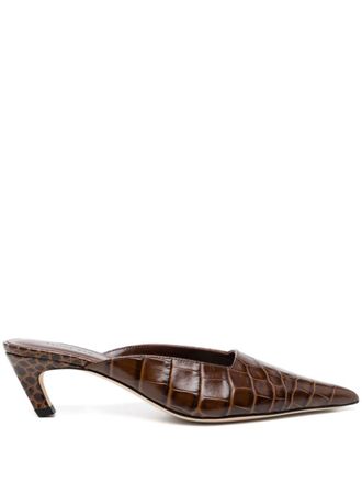 Rejina Pyo mules Mathilde 60 mm - Marron