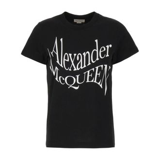 Alexander McQueen T-Shirt - - Tops - Damen - Schwarzk - S