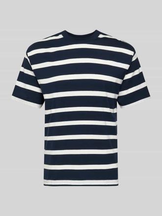 Mc Neal T-Shirt mit geripptem Rundhalsausschnitt