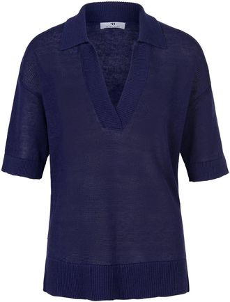 Peter Hahn Polo-Pullover Peter Hahn blau