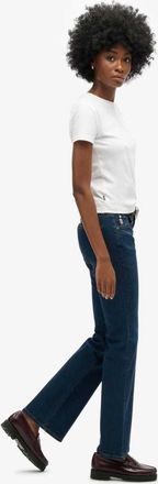 Superdry jean slim &eacute;vas&eacute; taille mi-haute Vintage bleu d&eacute;lav&eacute; moyen-bleu marine