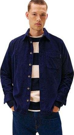Tommy Hilfiger Hemdjacke f&uuml;r Herren, Kord (Marine)