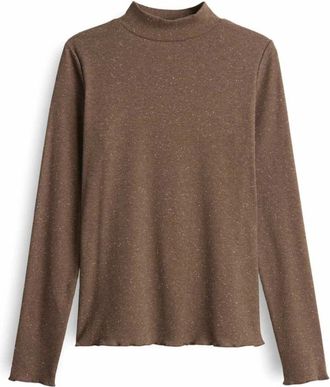 OPUS Strickpullover mit feiner Struktur - - Knitwear - Damen - Braun - 2XL