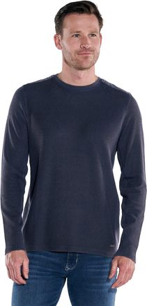 Engbers Herren Herren Langarm-Shirt meliert, Saphirblau, 39690, Saphirblau in Gr&ouml;&szlig;e XL