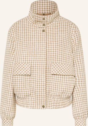Marc Cain Tweed-Blouson Mit Glitzergarn braun