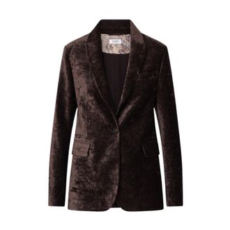 Liu Jo Blazer Velluto - Femme - Vestes - Brun - Taille: 42 FR