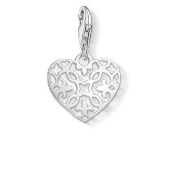 Thomas Sabo Thomas Sabo Damen Charm-Anh&auml;nger Arabesque Herz 925 Sterling Silber 1497-001-12