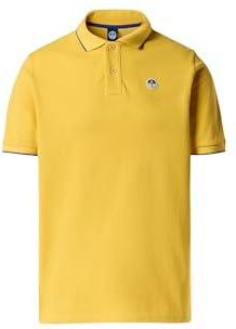 North Sails Polo avec détails contrastés, jaune, Medium