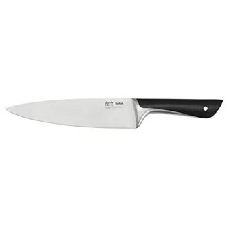 T-fal Jamie Oliver Kochmesser 20 cm, hohe Schneideleistung, unverwechselbares Design, widerstandsfähige und langlebige Klingen, Edelstahl, schwarz, K2670155