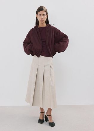 Mango Top ajust&eacute; coton bordeaux - Femme - XXS - MANGO