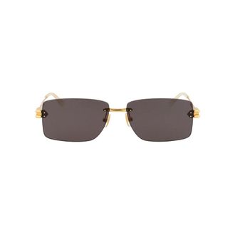 Bottega Veneta Lunettes de soleil Bv1126S - Homme - Accessoires - Jaune - Taille: 58 MM