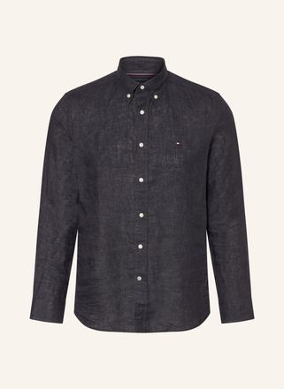 Tommy Hilfiger Leinenhemd Regular Fit schwarz