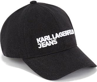 Karl Lagerfeld Karl Lagerfeld Jeans, Herren, Schwarze DenimKappe, Schwarz, One Size