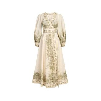 Zimmermann Robe longue &agrave; imprim&eacute; en coton