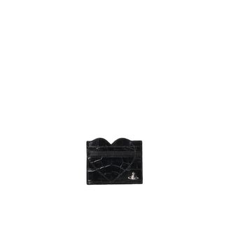 Vivienne Westwood Femme, Accessoires, Noir, Taille: ONE Size Heart Card Holder